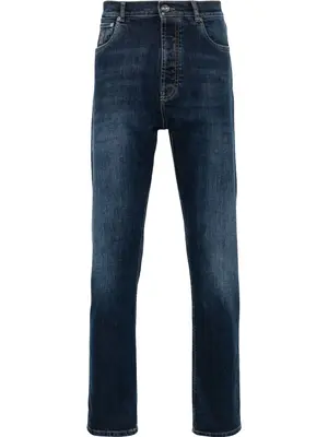 Brunello Cucinelli Straight-leg Jeans - Blue