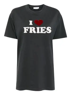Joshua Sanders Fries-appliqué T-shirt - Black