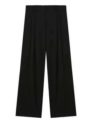 Helmut Lang Tailored Pleated Trousers - Black