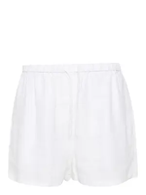 Tommy Hilfiger Logo-plaque Shorts - White