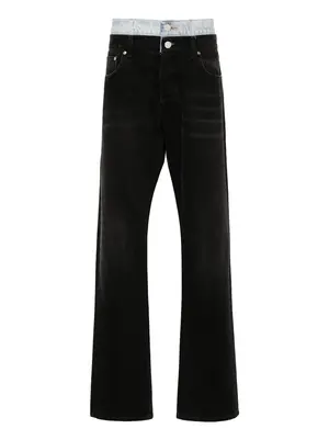 VTMNTS Layered-effect Jeans - Black