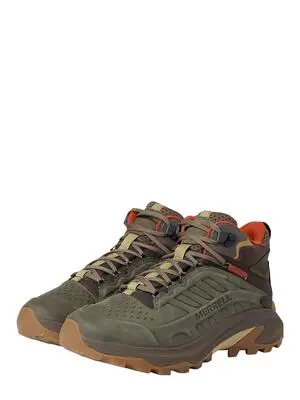 Merrell Moab Speed 2 Leather Mid Waterproof Hiking Boots - Olive