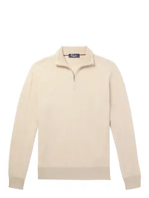 LORO PIANA Roadster Cashmere Half-Zip Sweater
