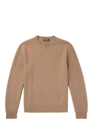 Loro Piana Birdseye Cashmere Sweater - Brown