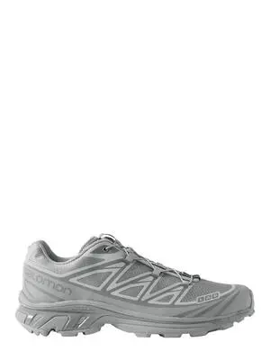 SALOMON XT-6 Rubber-Trimmed Mesh Sneakers Gray