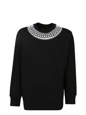 GIVENCHY Embossed Chain Collar Sweatshirt