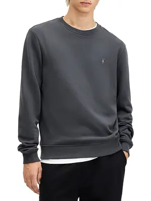 ALLSAINTS Raven Regular Fit Sweatshirt Gravestone