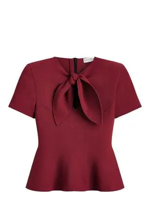 Scanlan Theodore CREPE KNIT CRAVAT TOP Dark.saffron