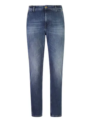 PT TORINO Mid-rise Slim-fit Jeans - Blue