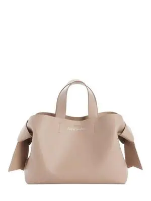 Acne Studios Musubi Leather Tote - Taupe Beige