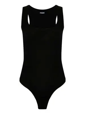 Jacquemus Le Body Gros Grain Bodysuit - Black