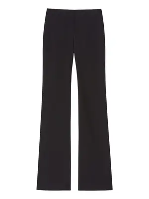 Lafayette 148 New York Punto Milano Fitted Flared Trousers - Black