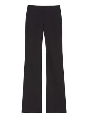 Lafayette 148 New York Punto Milano Fitted Flared Trousers - Black