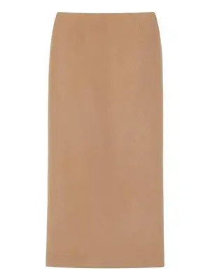 Lafayette 148 New York Hair Pencil Maxi Skirt - Camel
