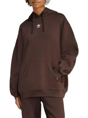 Adidas Trefoil Essentials Oversized Hoodie - Aurora Coffee