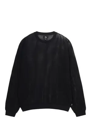 StÜssy Cotton Mesh Long-sleeve Crew - Black