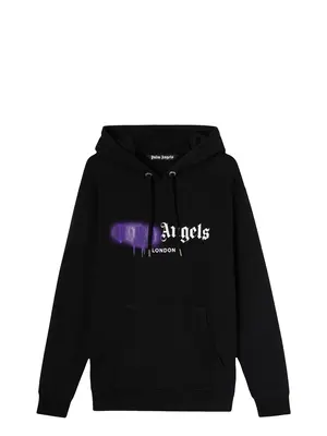 Palm Angels London Sprayed Hoodie - Black
