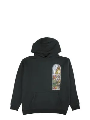 WHO DECIDES WAR BY EV BRAVADO Stained Glass Hoodie - Black
