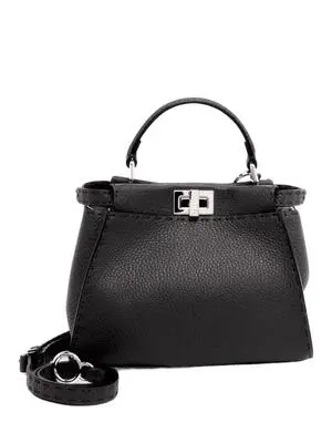 Fendi Peekaboo Mini Bag - Black