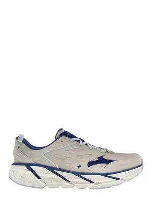 Hoka One One Clifton L Suedein Sneakers Oat Milk/bellwether Blue