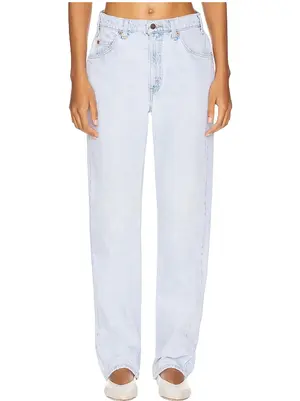 ALIGRACE Vintage Classic Relaxed Straight Jeans Light