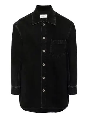 LANVIN Cocoon Denim Shirt - Black