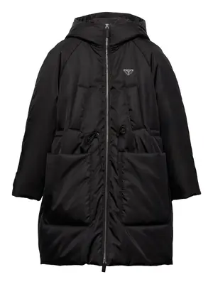 Prada Re-nylon Padded Coat - Black