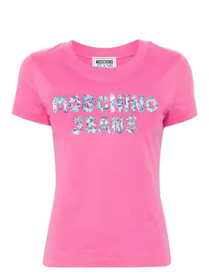 Moschino Logo-print T-shirt - Pink