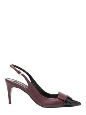 SERGIO ROSSI Sergio Rossi SR1 75mm Slingback Pumps