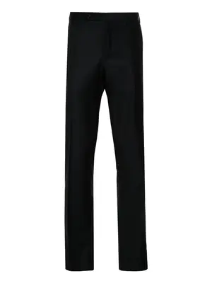 Incotex Wool Twill Trousers - Blue