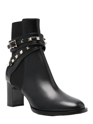 VALENTINO Valentino Garavani Rockstud Leather Chelsea Boots