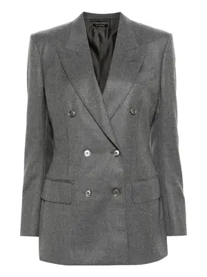 TOM FORD TOM FORD Mélange Double-Breasted Blazer