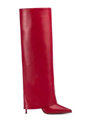 LE SILLA Andy 120mm Leather Knee-high Boots - Red