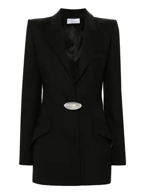 Giuseppe Di Morabito Brooch-appliqué Blazer - Black