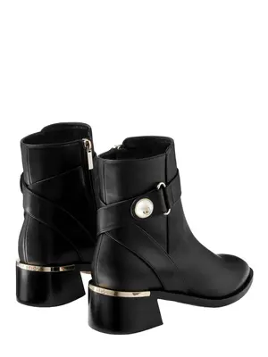 JIMMY CHOO 45mm Noor Ankle Boots - Black