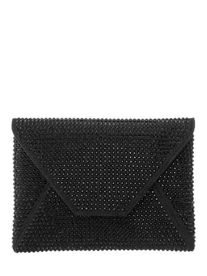 Nina Nina Lorna Embellished Envelope Clutch Black