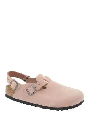 BIRKENSTOCK Tokio Clog - Pink Clay Suede