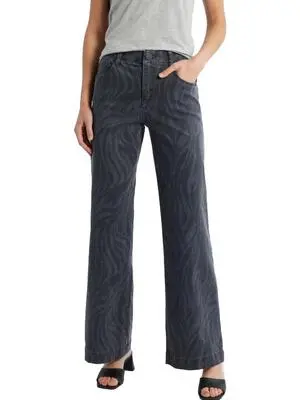 Wit & Wisdom Ab'solution High-Waist Wide-Leg Jeans Shadow Black