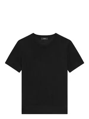 Theory Basic Merino Wool T-shirt - Black