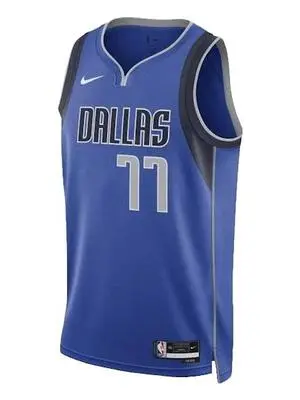 Nike Nba Dallas Mavericks Luka Doncic Icon Edition Swingman Drifit Jersey - Blue
