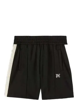 Palm Angels Monogram Track Shorts - Black Butter