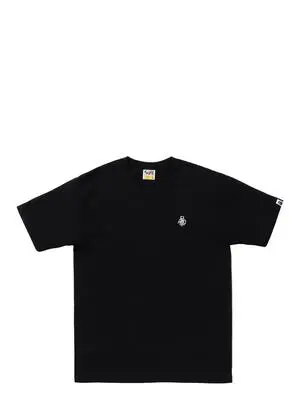 A BATHING APE Logo One Point Tee Shirt - Black