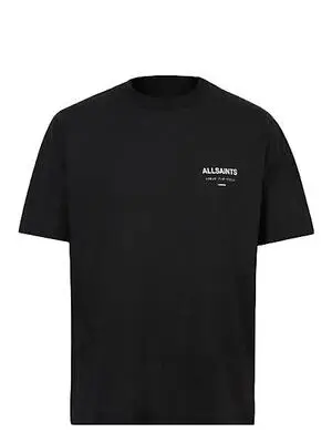 ALLSAINTS Underground Logo-print Relaxed-fit Cotton T-shirt - Jet Black