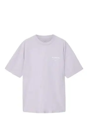 ALLSAINTS Underground Logo-print Relaxed-fit Cotton T-shirt - Parma Purple