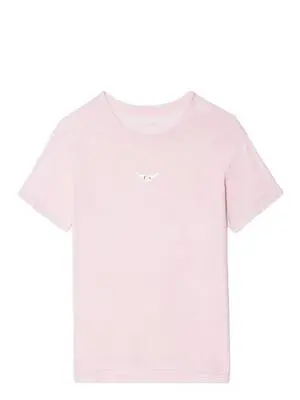 Zadig&Voltaire Marta Diamante-Embellished T-Shirt Candy