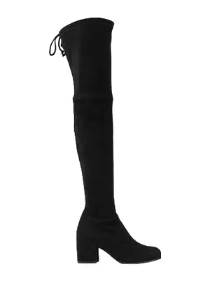 STUART WEITZMAN Suede Over-the-knee Boots - Black