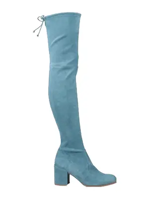 STUART WEITZMAN Suede Over-the-Knee Boots Blue