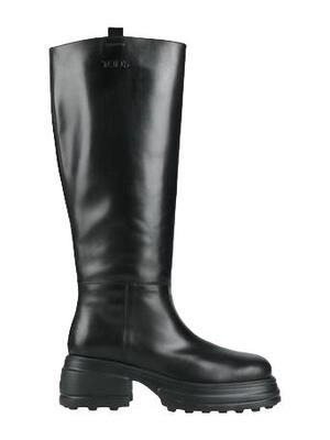 TOD'S Leather Knee High Boots - Black