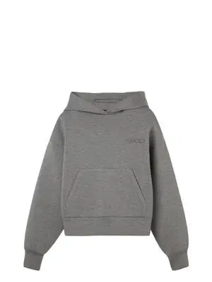 Gucci Viscose Jersey Hooded Sweatshirt - Gray