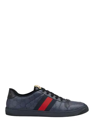Gucci Screener Gg Canvas Sneakers - Dark Blue